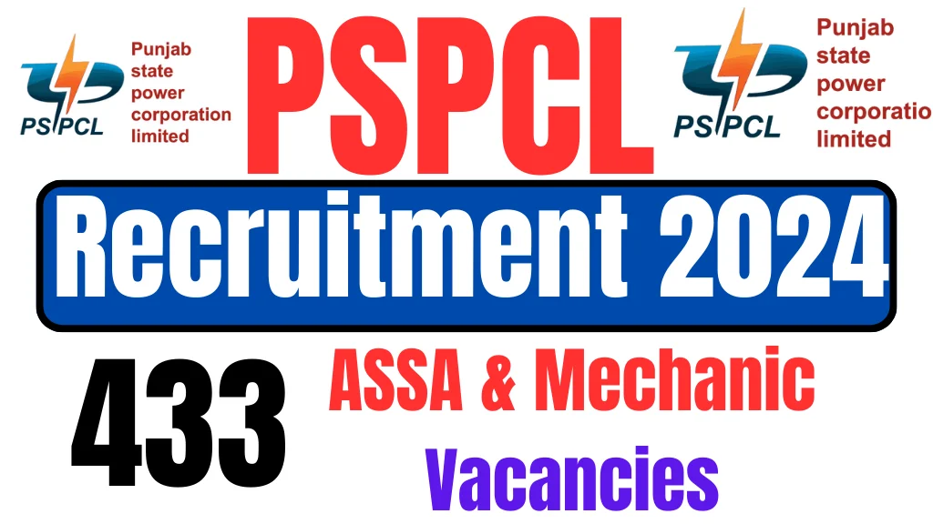 PSPCL ASSA Recruitment 2024: Official Notification for 433 Post, Apply ...